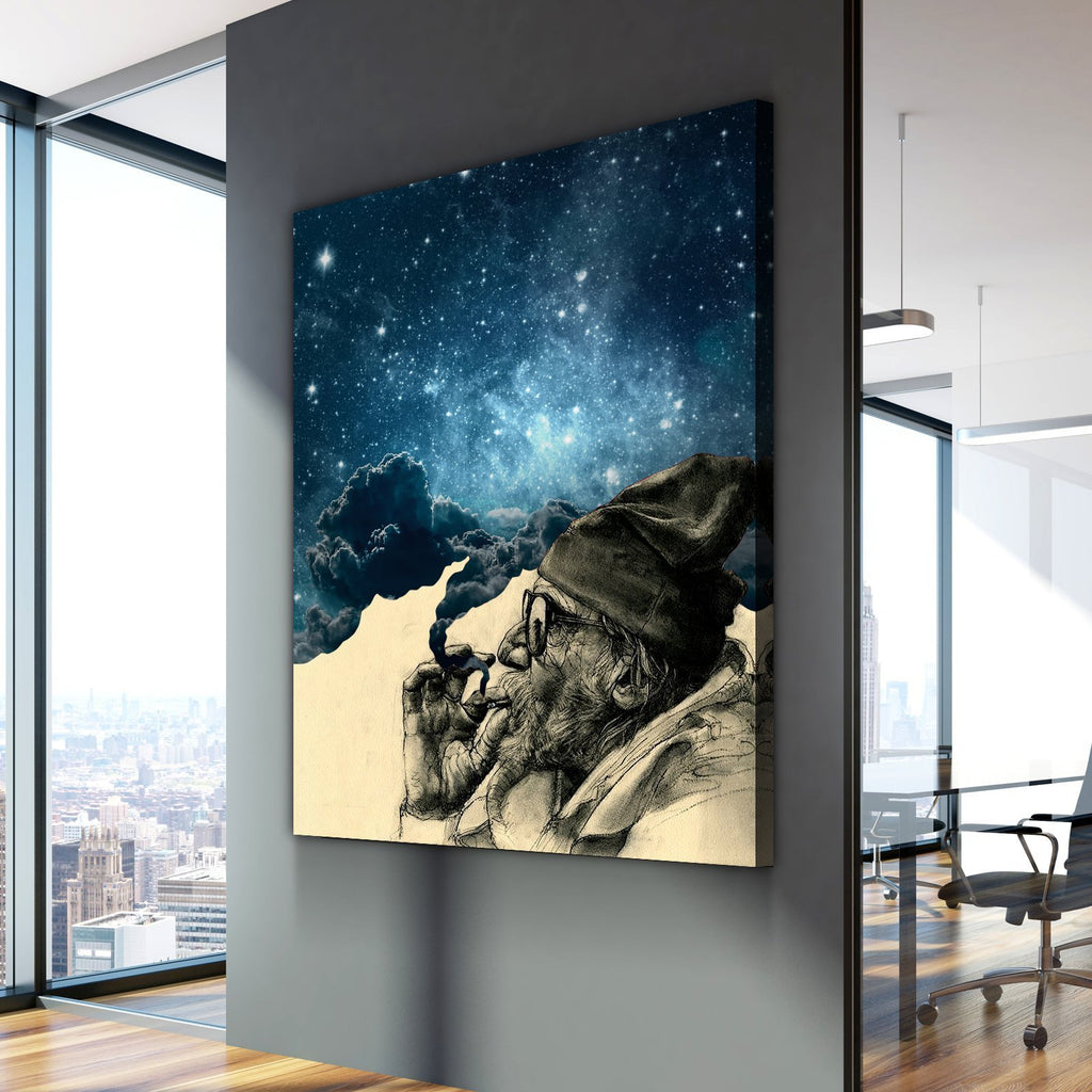Vertical Smoke & Wonder Canvas - eBazaart